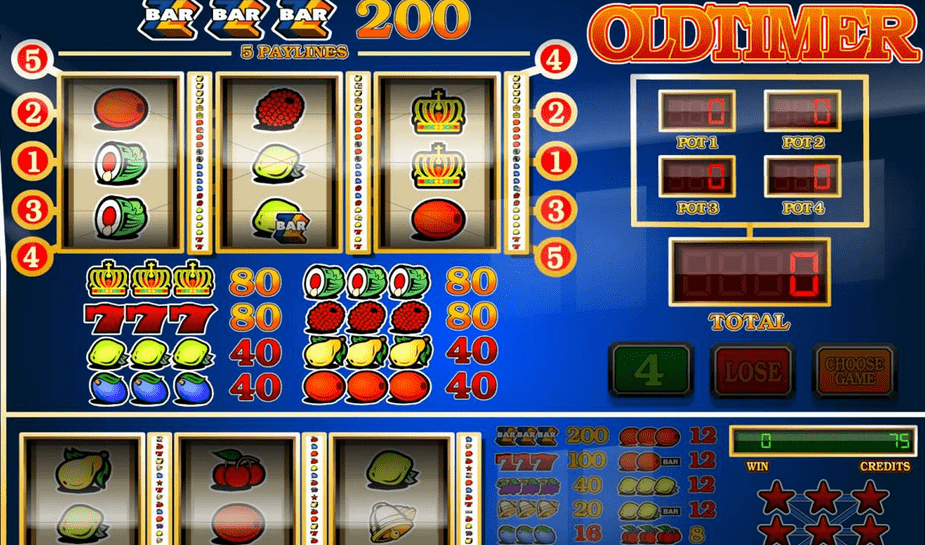 Oldtimer gokkast spelen bij online gokhal