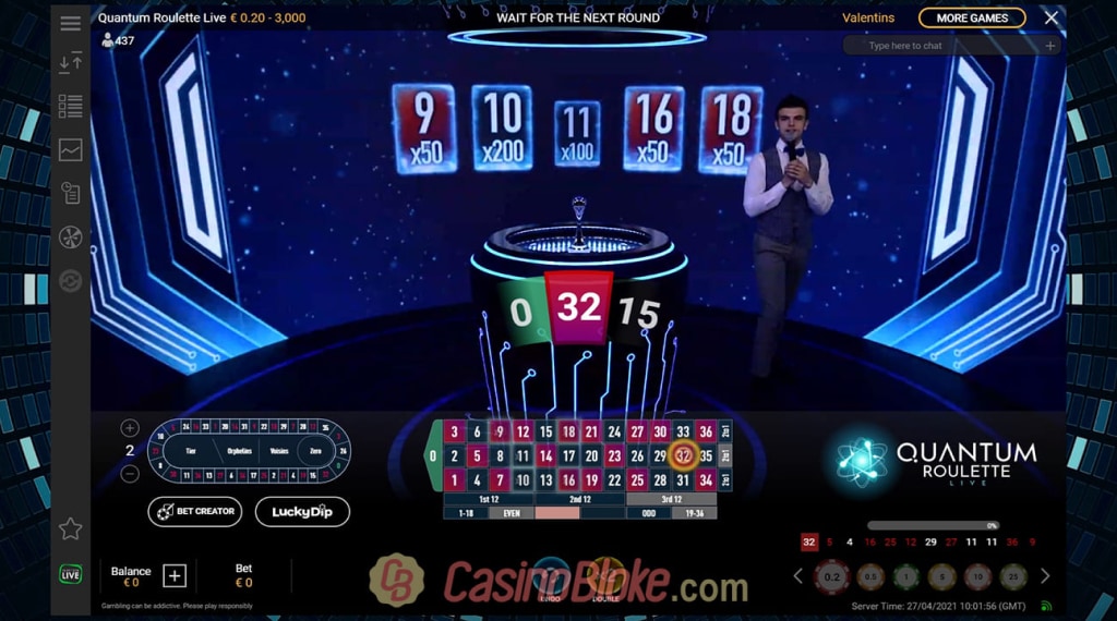 Quantum Roulette | Met Slingshot Wheel! Win tot 500x je inzet!🏅